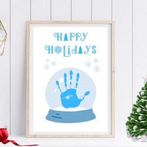 Christmas Handprint Craft Christmas Preschool Craft Christmas Craft for ...