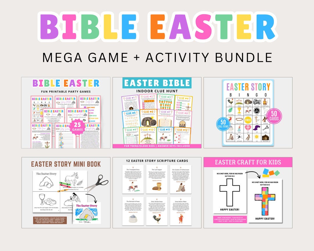 Easter Bible Games | Christian Easter Games | Easter for Church ...