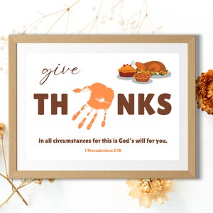 Thanksgiving Bible Handprint Craft | Thanksgiving Bible Craft ...