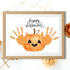 Halloween Handprint Craft | Halloween Preschool Craft | Halloween Craft ...