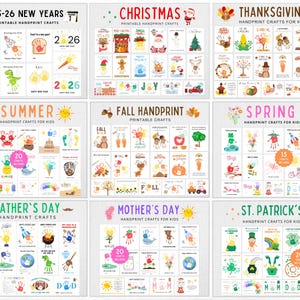 Mega Handprint Craft Bundle | Handprint Craft | Craft for Kids Toddler ...