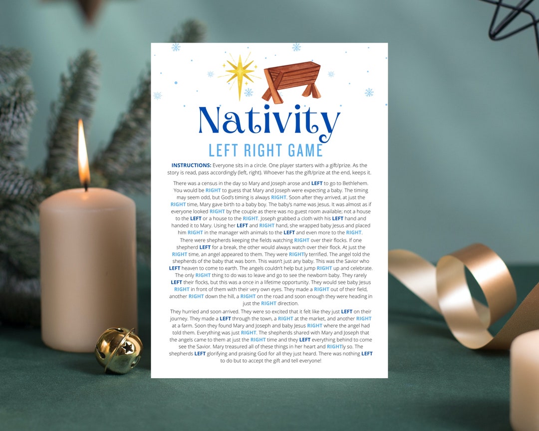 Christmas Left Right Game | Church Christmas Party Game | Christmas ...