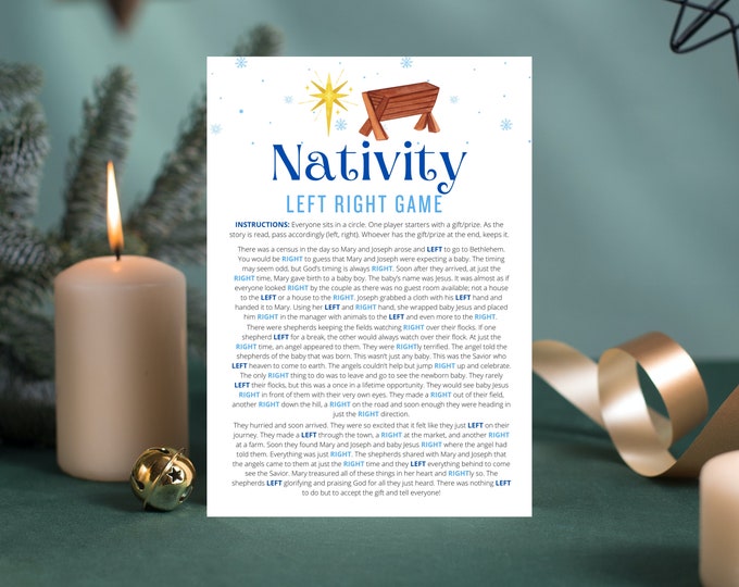 Nativity Pass the Present | Church Bible Games | Christmas Bible Games ...