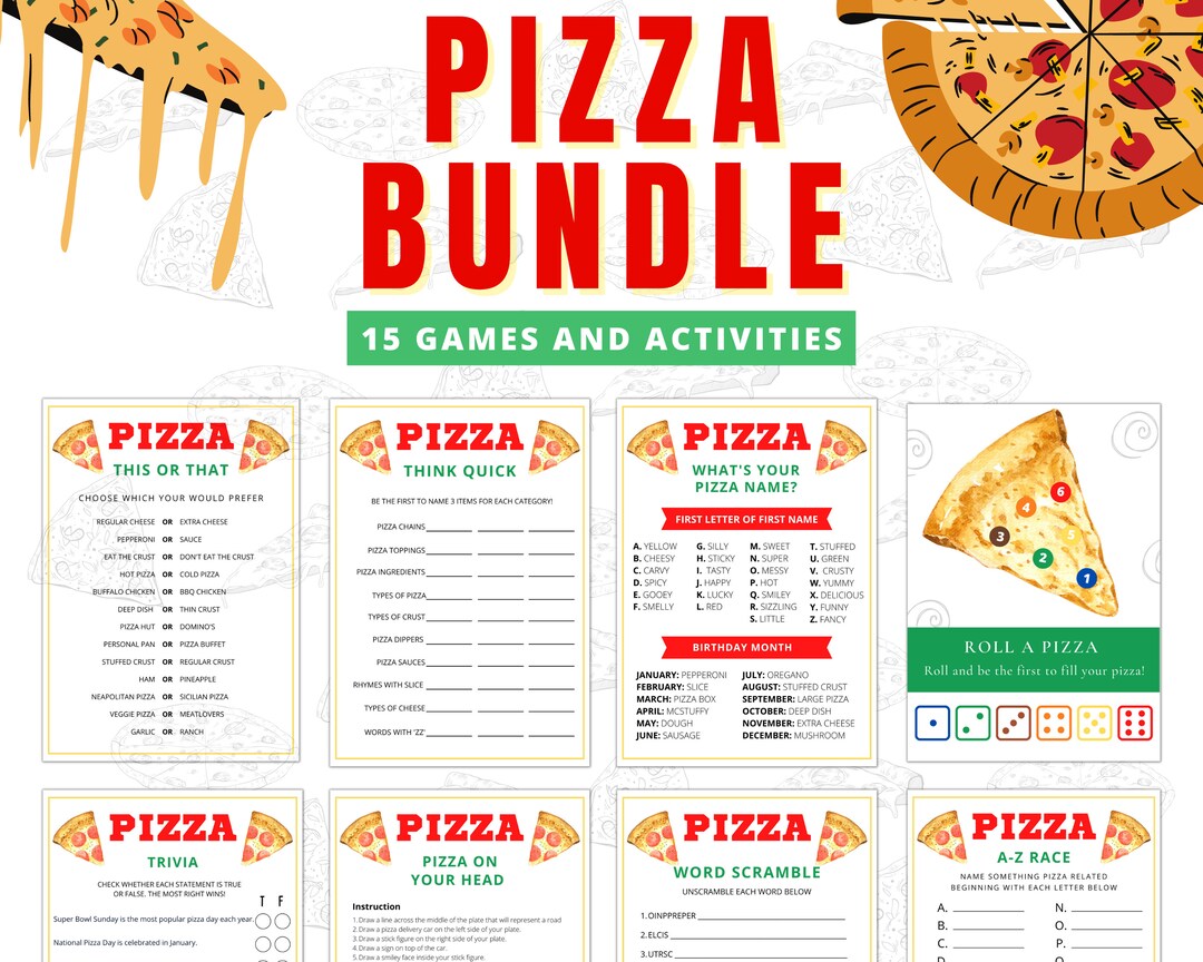 Pizza Games Pizza Themed Games National Pizza Day Pizza Craft Pizza ...