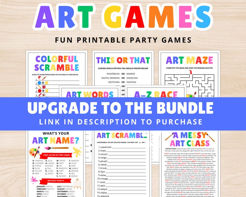 Art Party Game: "what's Your Art Name?" Printable Activity (digital ...