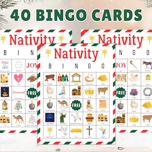 Nativity Bingo | Nativity Game | Christian Christmas Game | Christmas ...