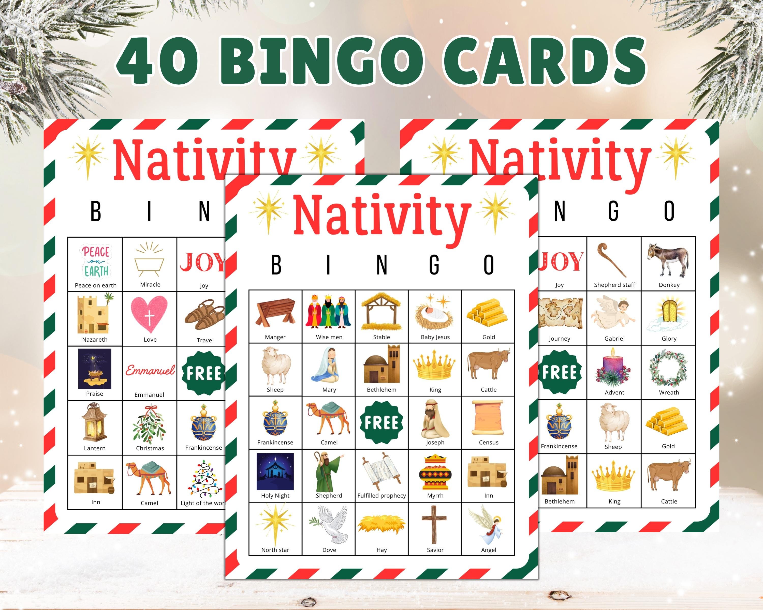 Nativity Bingo | Nativity Game | Christian Christmas Game | Christmas ...