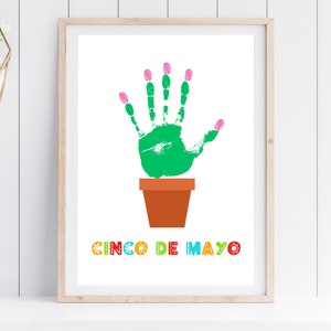 Cinco De Mayo Craft | Cinco De Mayo Handprint Craft | Cinco De Mayo ...