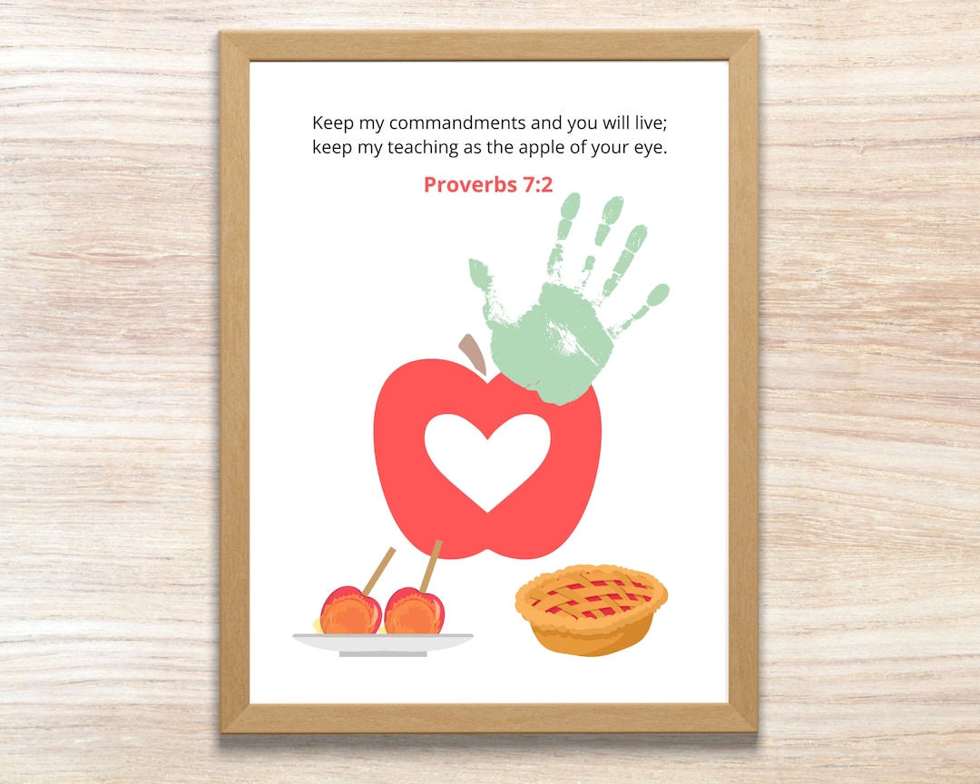 Fall Bible Handprint Craft | Fall Bible Crafts | Bible Crafts | Fall ...