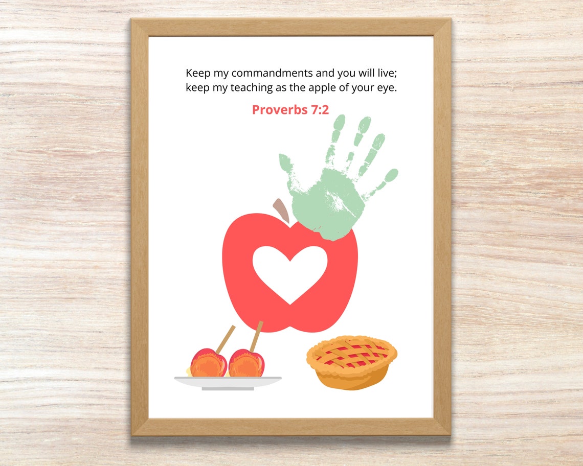 Fall Bible Handprint Craft | Fall Bible Crafts | Bible Crafts | Fall ...
