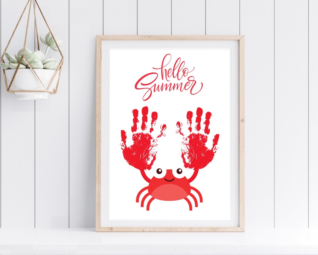 Summer Handprint Craft Summer Craft for Kids Summer Craft - Etsy