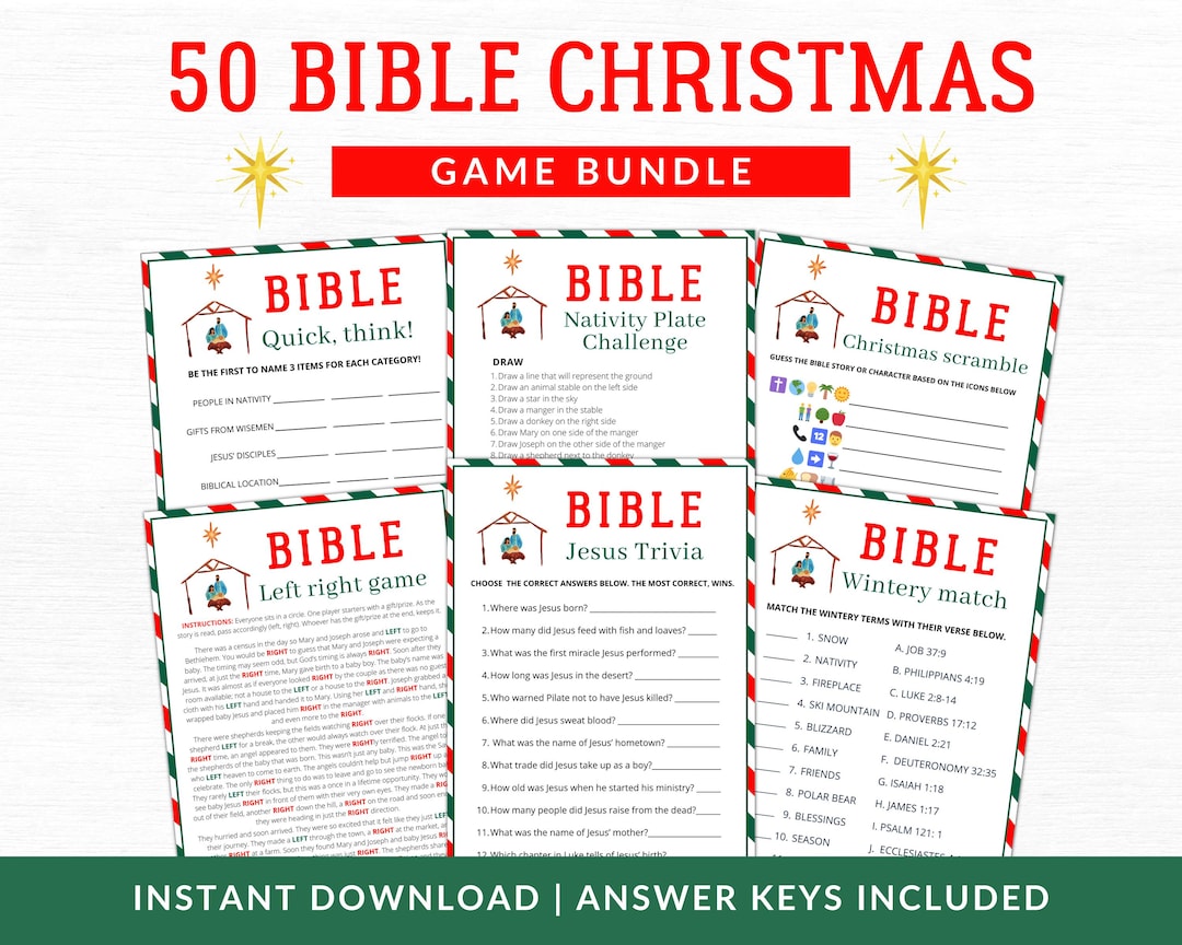 Church Christmas Party Games | Christmas Bible Games | Nativity Games ...