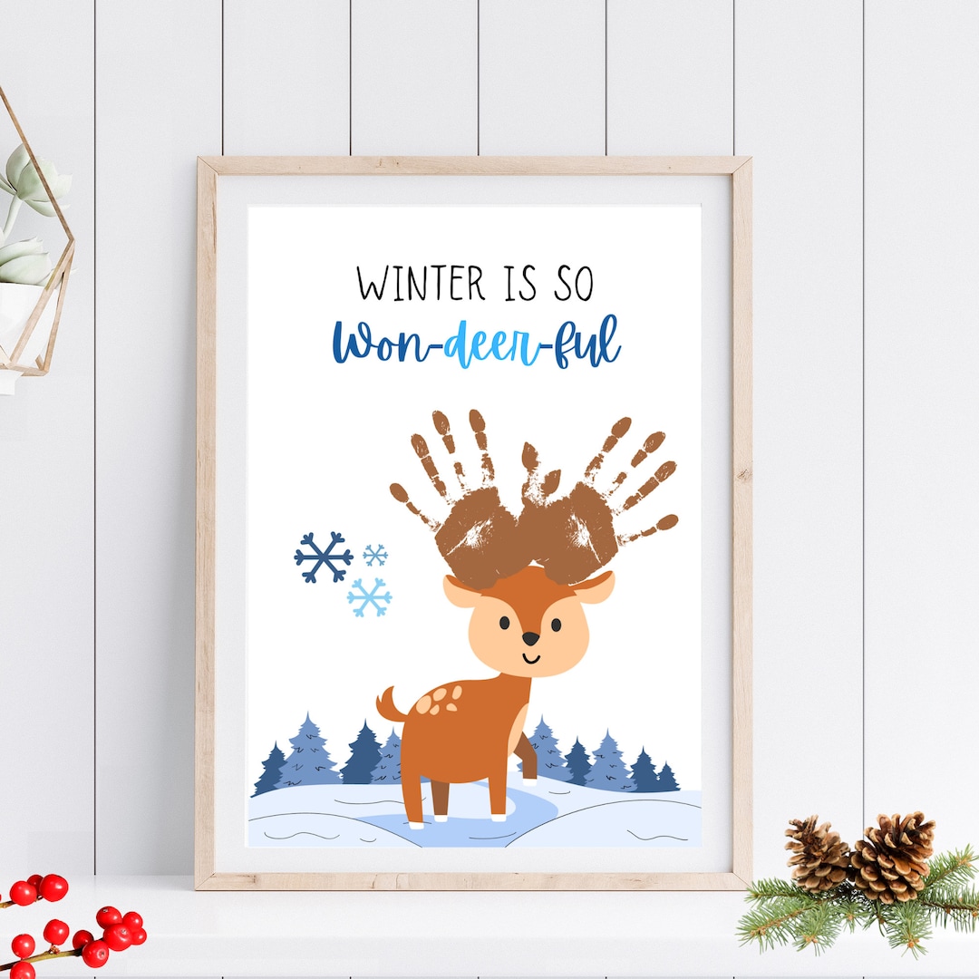 Winter Handprint Craft | Winter Preschool Craft | Winter Craft for Kids ...