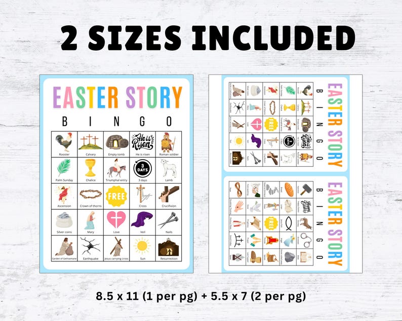 Easter Bible Bingo | Resurrection Bingo | Easter Story Bingo ...