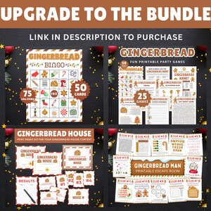 Gingerbread Games: 25 Christmas Party Games (printable) - Etsy