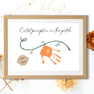 Fall Handprint Craft Fall Handprint Art Fall Craft for - Etsy