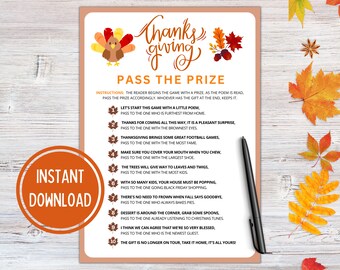 Thanksgiving Left Right Game Thanksgiving Game Thanksgiving Games ...