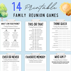 Family Reunion Game Bundle Family Reunion Games Family - Etsy