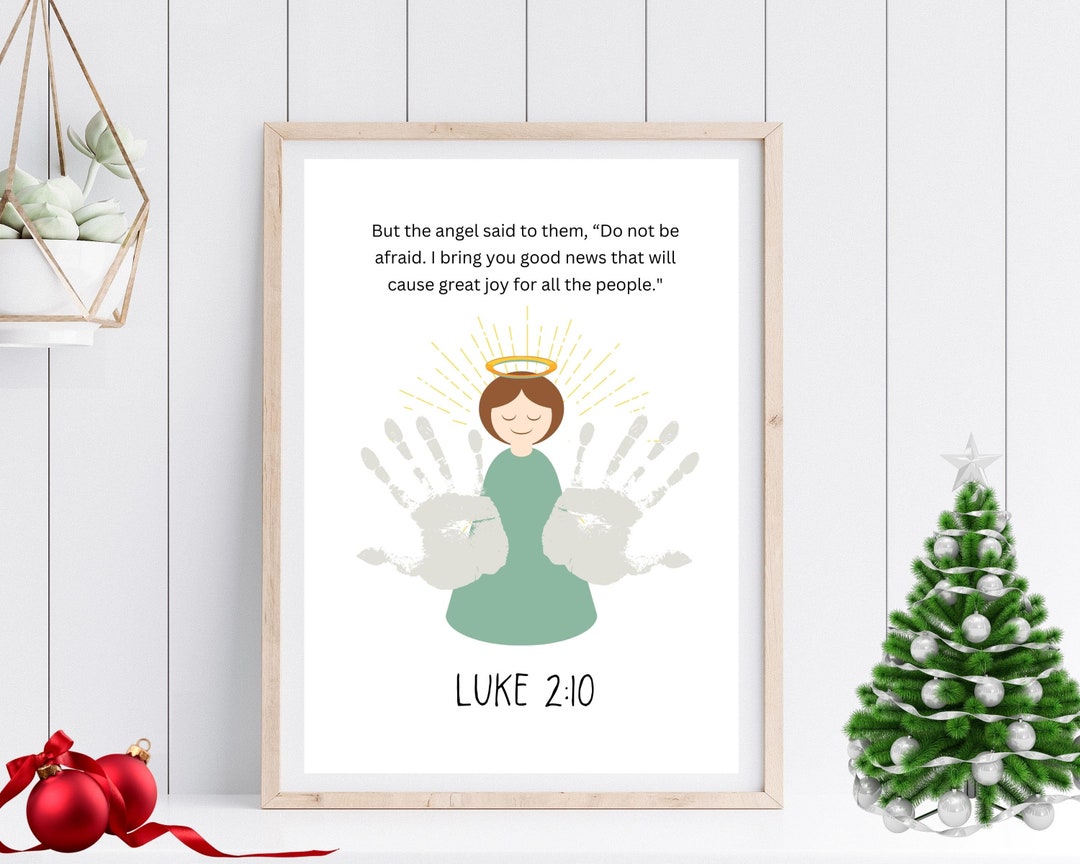 Luke 2 Craft | Nativity Handprint Craft | Nativity Scene Craft ...
