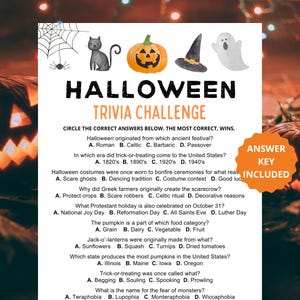 Halloween Trivia | Printable Halloween Game | Halloween Game for Adults ...