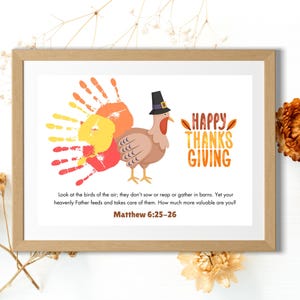 Thanksgiving Bible Handprint Craft | Thanksgiving Bible Craft ...