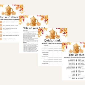 Autumn Tea Party Games | Fall Tea Party Games | Tea Party Games ...