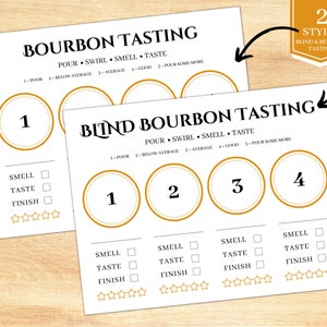 Bourbon Tasting Sheet | Bourbon Tasting | Bourbon Tasting Party ...