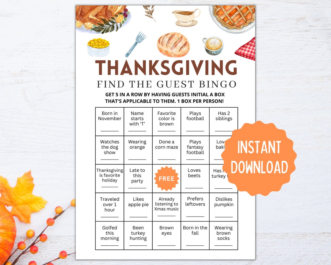 Find the Guest Thanksgiving Thanksgiving Games Thanksgiving Games for ...