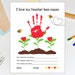 Teacher Appreciation Craft Printable Teacher Gift Teacher Appreciation ...