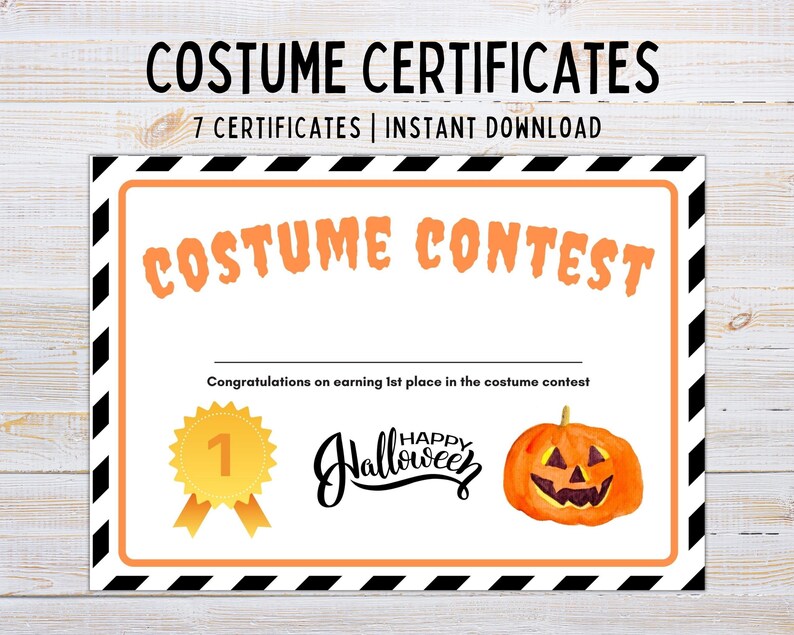 Halloween Costume Contest Kit | Printable Ballots and Awards (digital ...