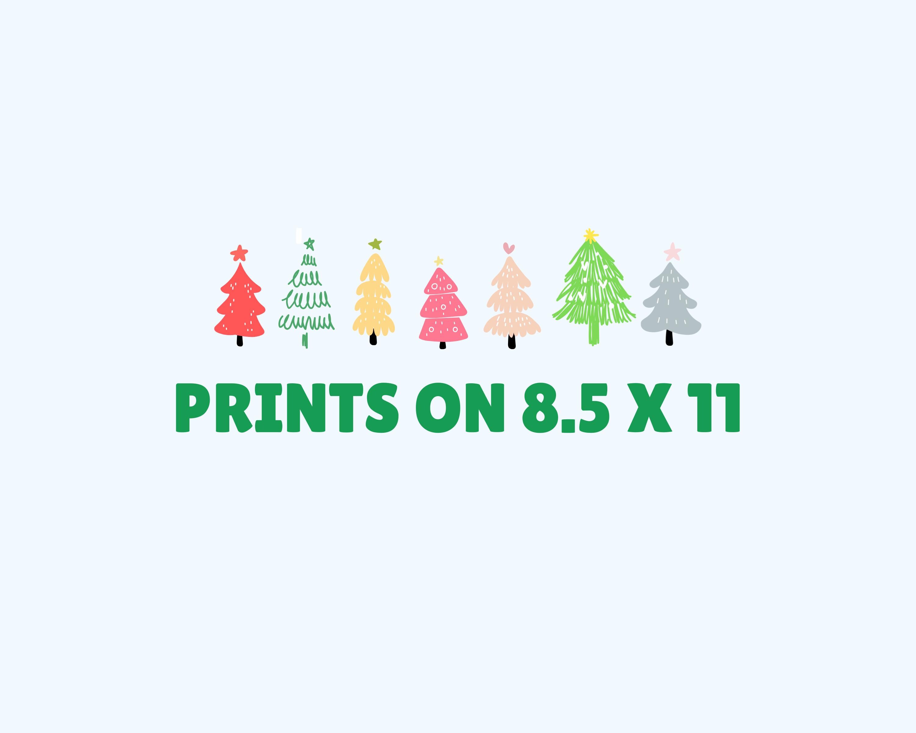 Christmas Name Game: Colorful Holiday Party Activity (digital Download ...