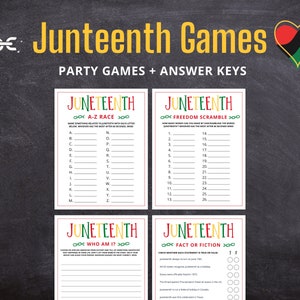 Juneteenth Games | Juneteenth Trivia | Juneteenth Activities | Black ...