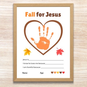 Fall Bible Handprint Craft | Fall Bible Crafts | Bible Crafts | Fall ...