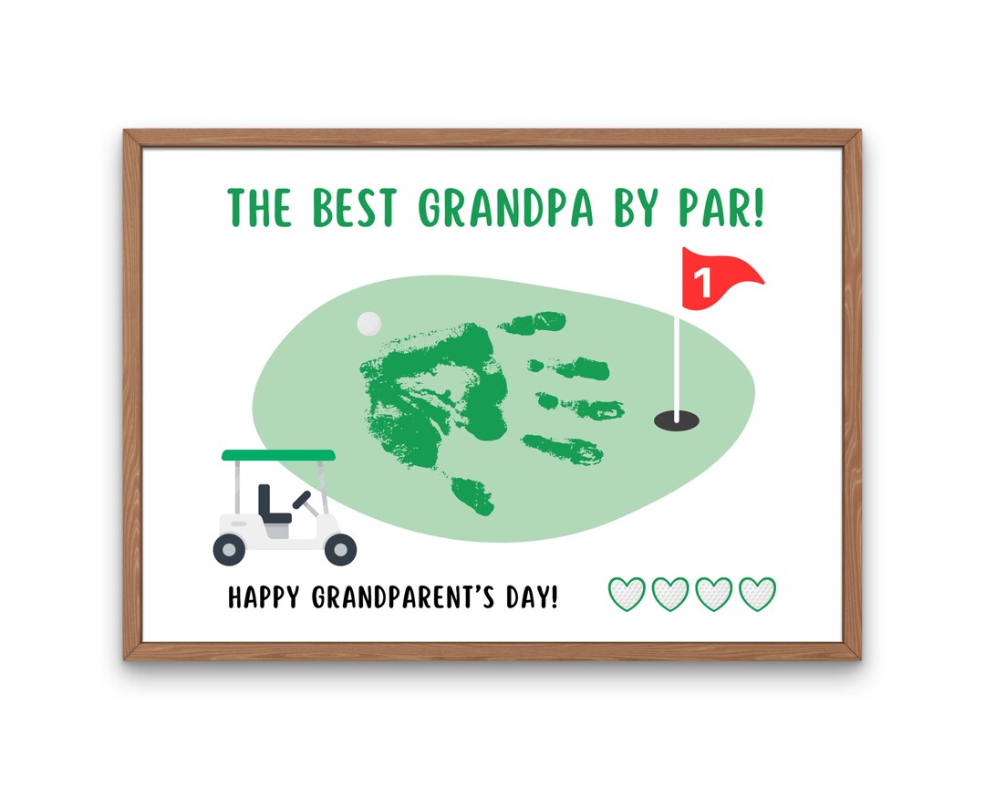 Golf Craft for Grandpa | Grandparents Day Handprint Craft ...