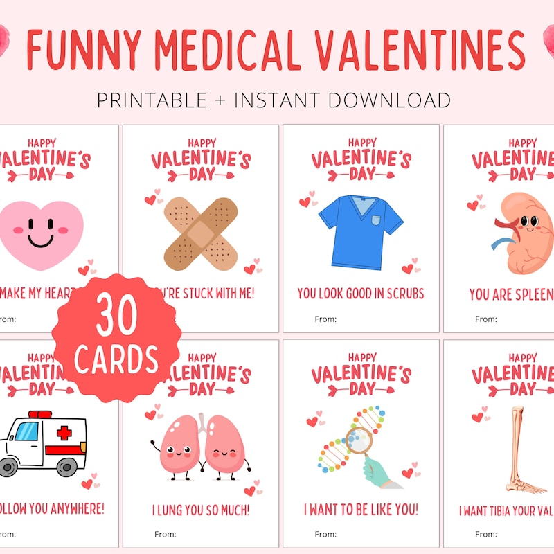 Medical Valentines - Etsy