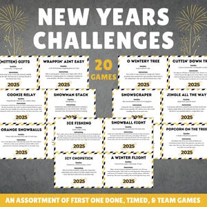 New Years Games | Printable New Years Games | New Years Eve Games | New ...