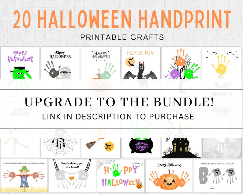 Halloween Handprint Craft | Halloween Preschool Craft | Halloween Craft ...
