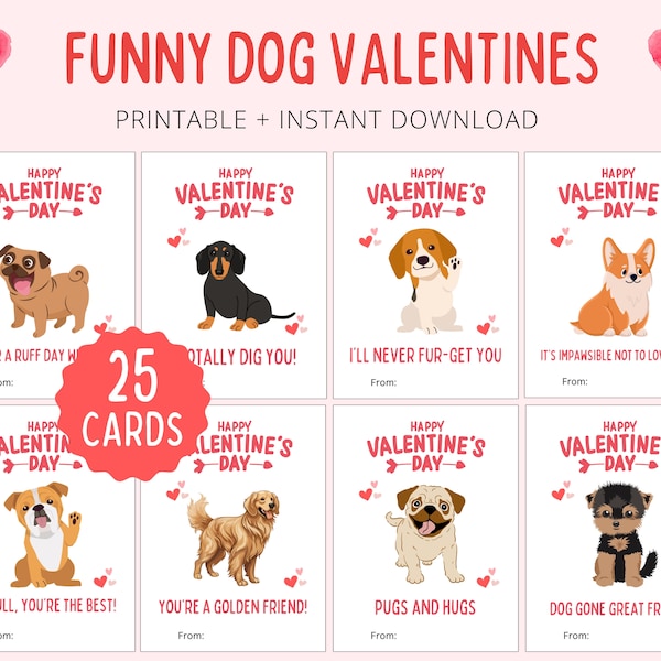 EDITABLE Funny Slang Kids Valentines, Simple Valentines Day Cards for ...