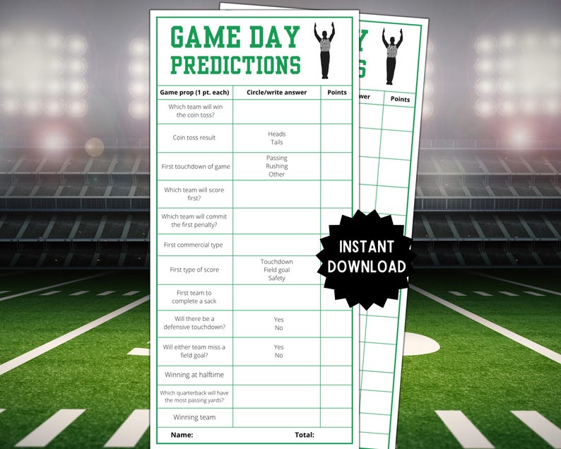 Football Games MEGA Bundle: Printable Party Games & Activities (digital ...