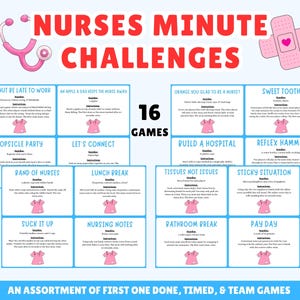 Nurse Games: Fun Party Games for Nurse Week (printable) - Etsy
