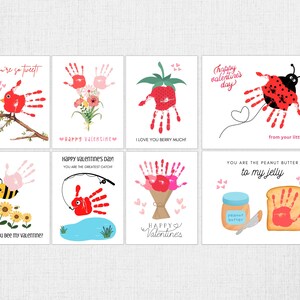 25 Valentine's Day Handprint Crafts, Printable Valentines, Kids ...