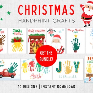 Christmas Handprint Craft Christmas Preschool Craft - Etsy
