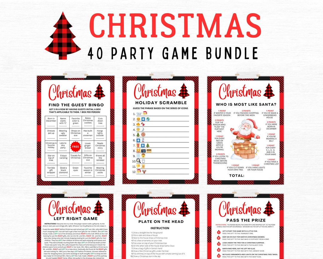 Christmas Game Bundle | Christmas Games | Christmas Party Games ...