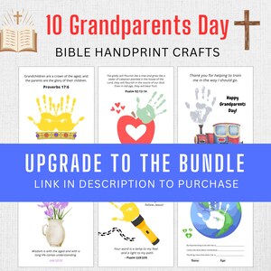 Grandparents Day Bible Handprint Craft: Christian Keepsake (digital ...