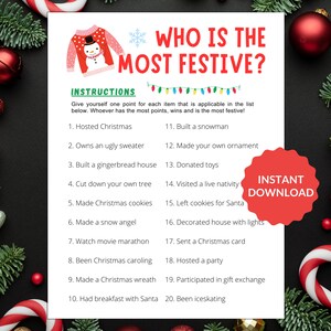 Christmas Party Game | Who is Most Festive? | Funny Christmas Game ...