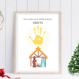 Christmas Handprint Craft | Nativity Craft | Christian Christmas Crafts ...