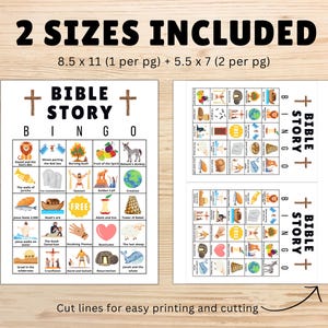 Bible Bingo | Bible Story Bingo | Bible Games | Printable Bible Games ...