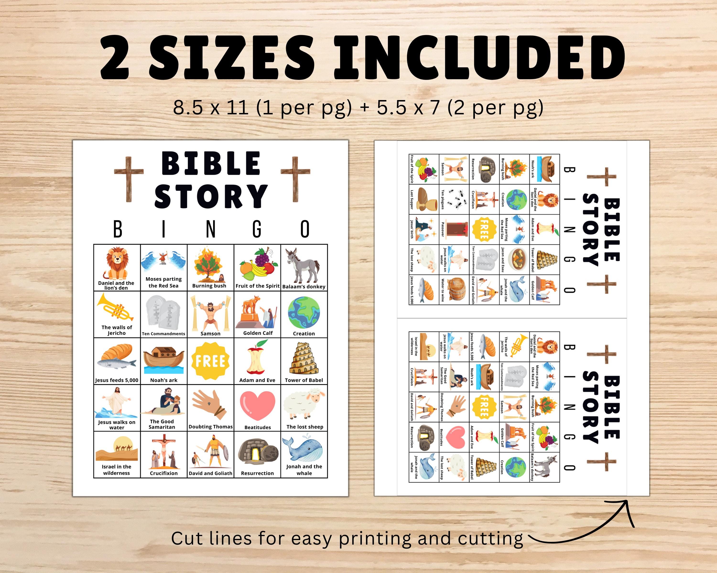 Bible Story Bingo Game | Christian Games (printable) - Etsy