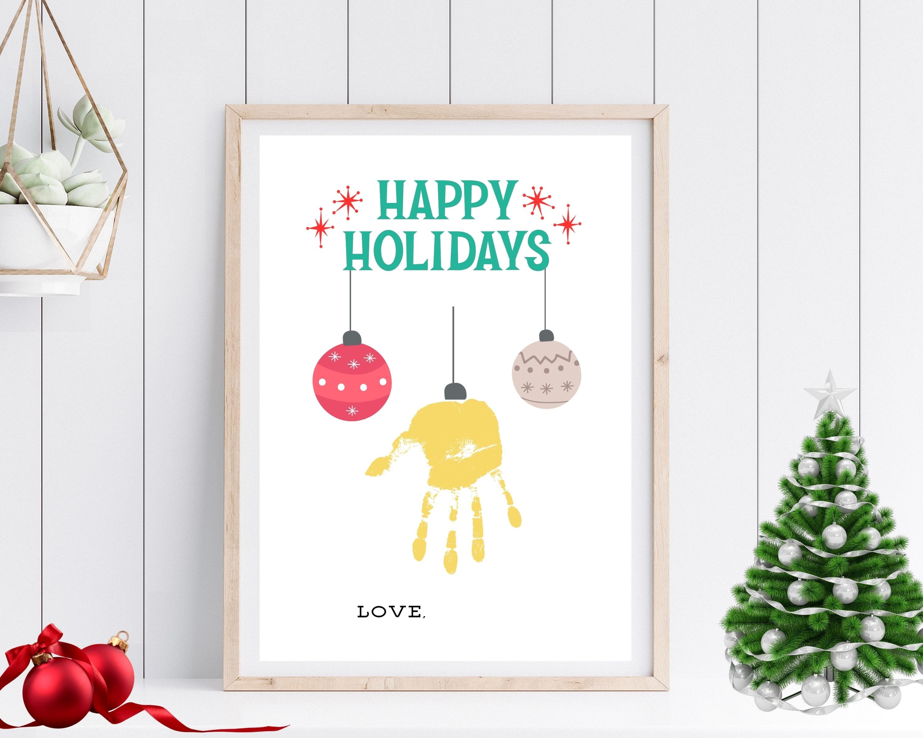 Christmas Handprint Keepsake Craft | Kid's Ornament Project (printable ...