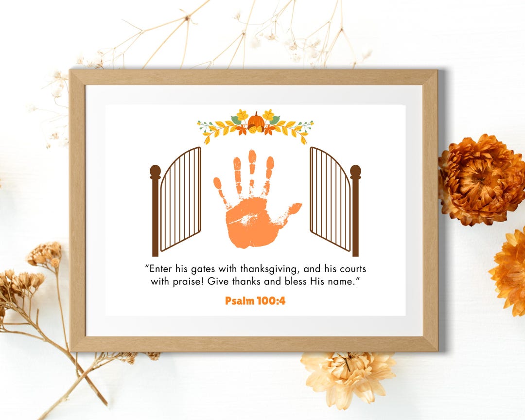 Thanksgiving Bible Handprint Craft Thanksgiving Bible Craft Christian ...